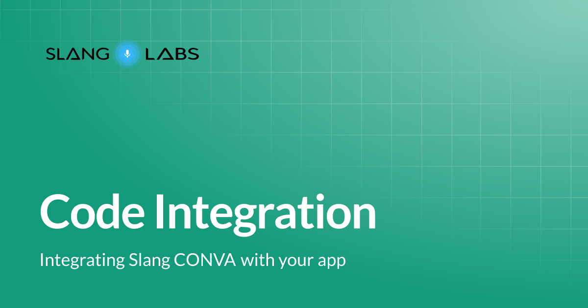 Code Integration | CONVA Search Documentation