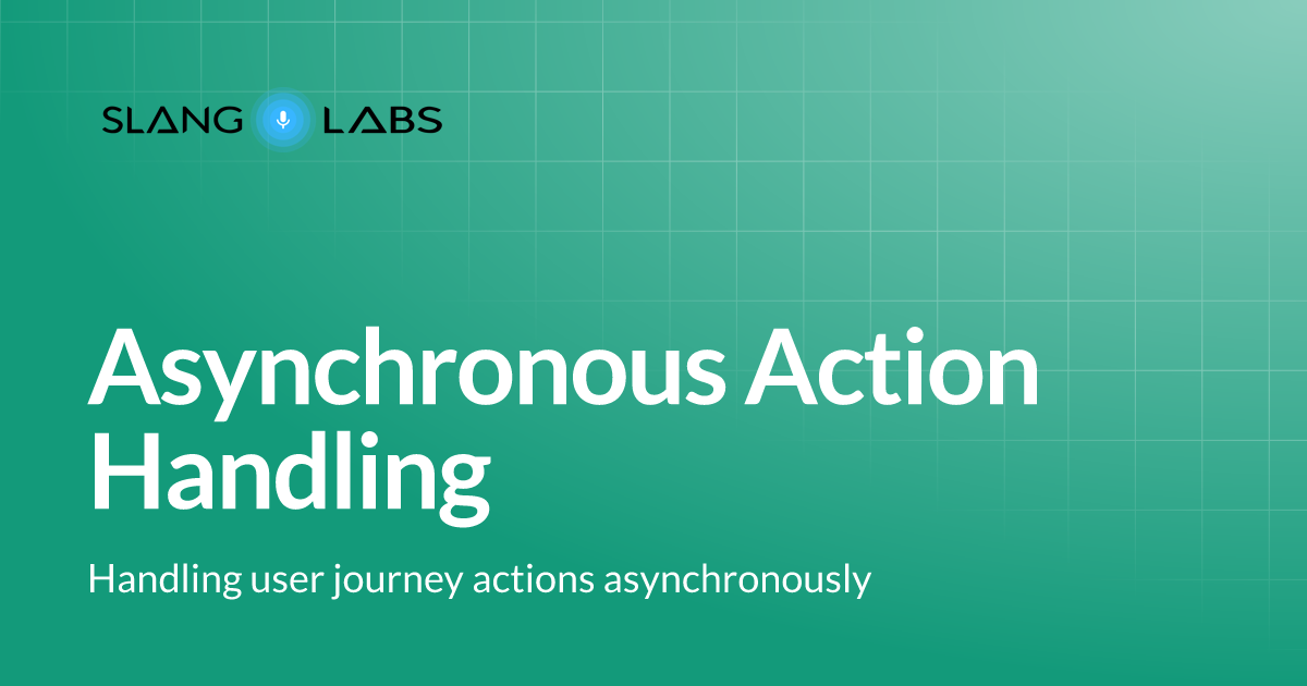 Asynchronous Action Handling | CONVA Search Documentation